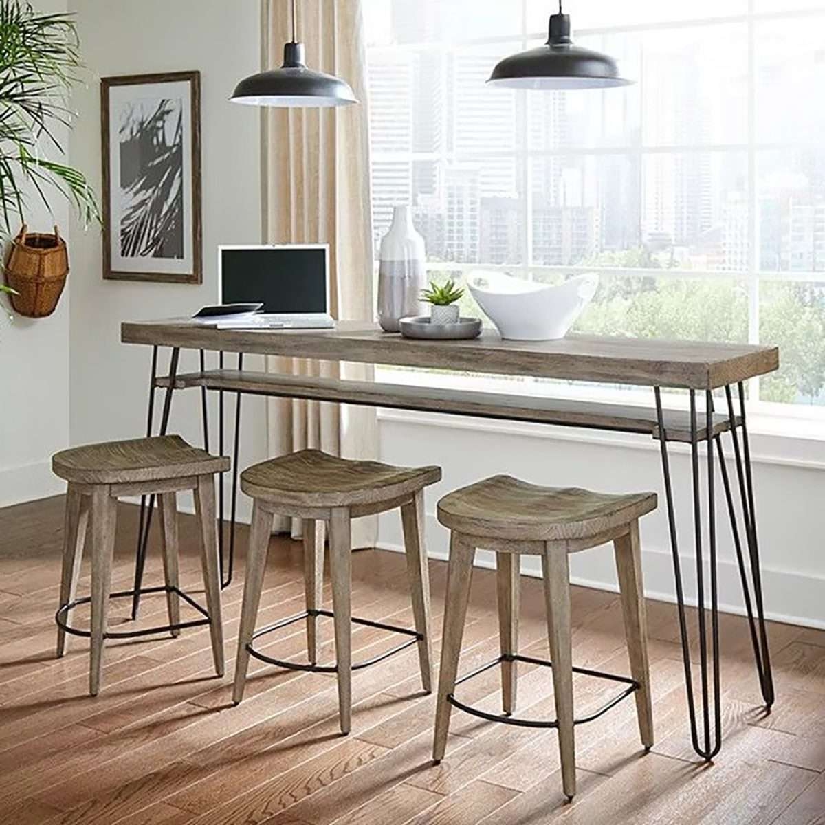 Bar Console With Three Stools - Rita's Furniture & Decor | Owenton, KY