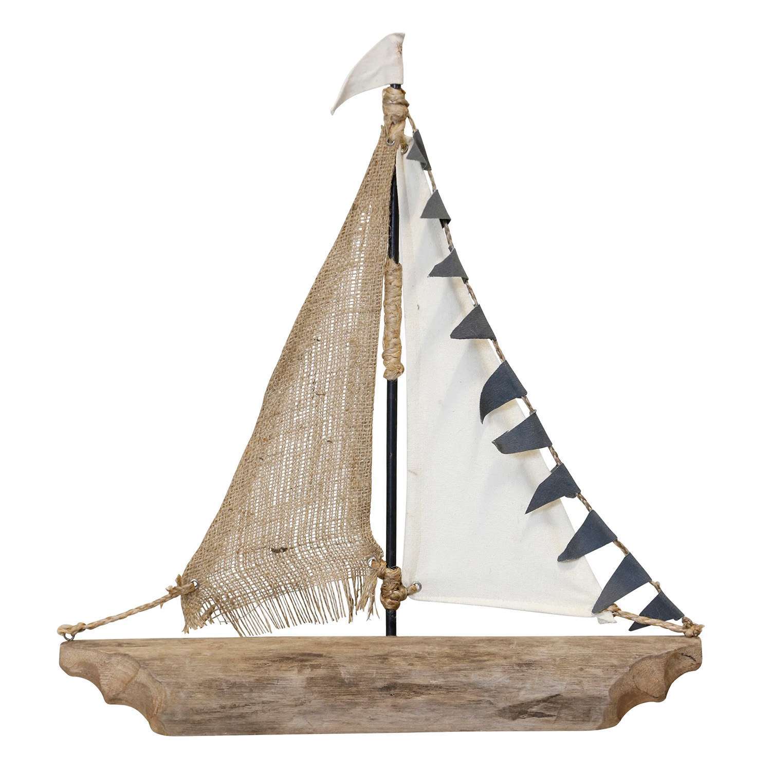 Natural Wood Sail Boat I - Rita's Furniture & Decor | Owenton, KY